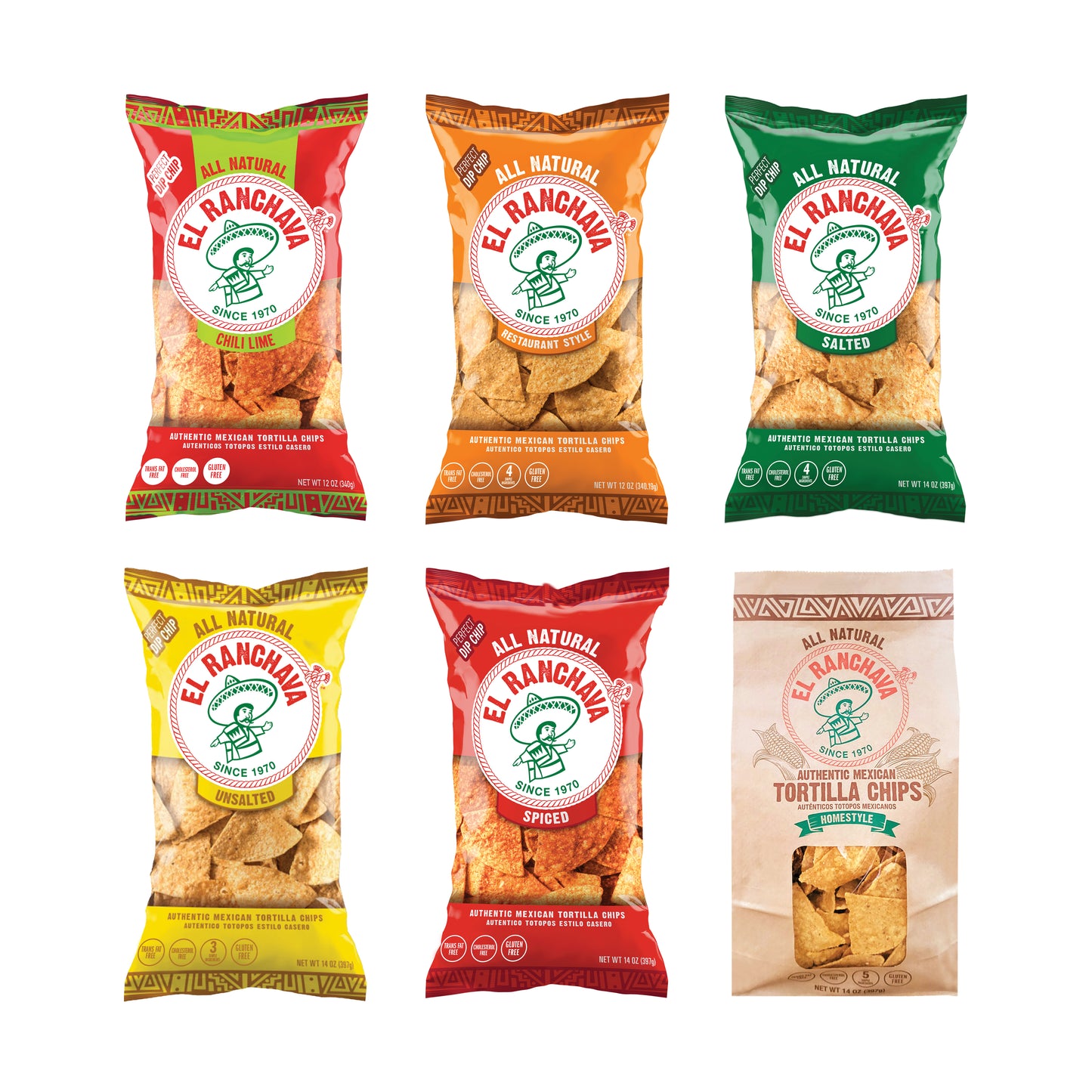 All Flavors Variety 6 Pack of Chips – Authentico Foods - El Ranchava